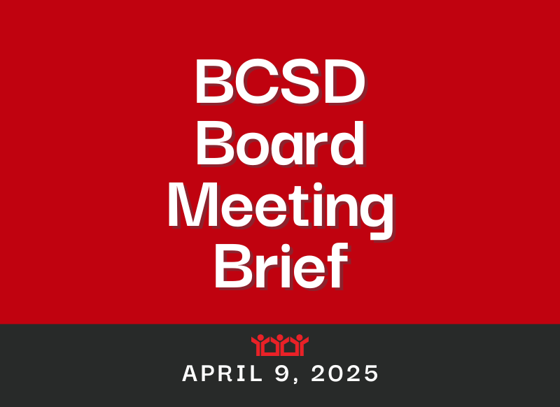 BCSD Board Meeting Brief - April 9, 2025 | News Article