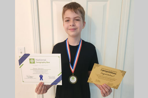 Orenco’s Samuel Dennison Heading for National Geography Bee | Post Details