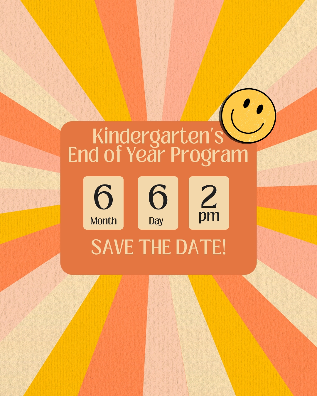 Save the Date: Kindergarten End of Year Program | Post Details