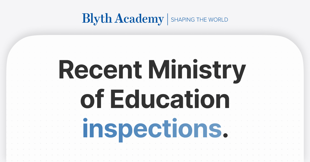 Provincial Inspections - Blyth Academy | Top Private Schools in Ontario