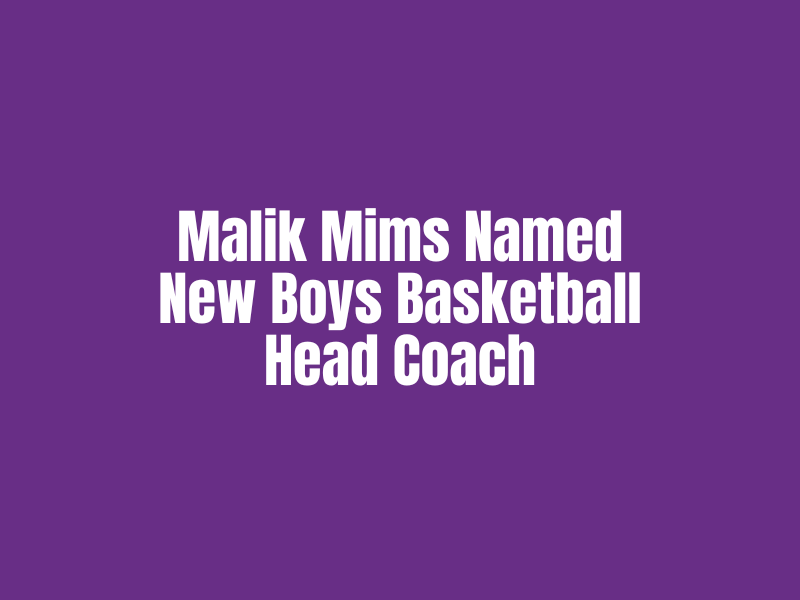Father Ryan Basketball Names Malik Mims as Program's 9th Head Coach | Post