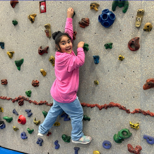 Elementary Students Embrace Indoor Climbing in PE | Story