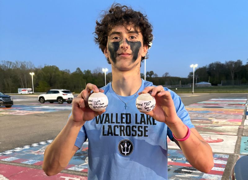 Andrew Jones hits a pair of career milestones in Walled Lake United ...