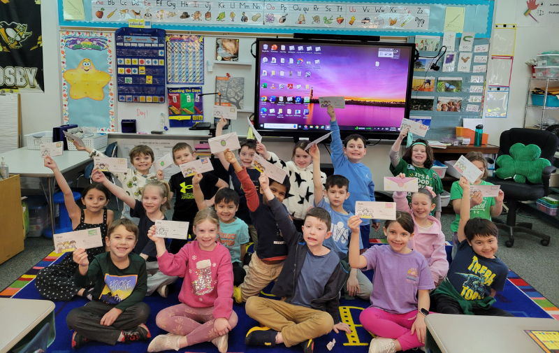 First and Fifth Graders Connect Through Pen Pal Project | News Details