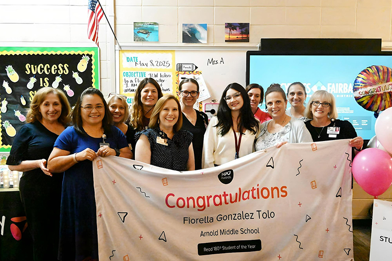 Arnold Middle School student wins national Read 180 award | CFISD News ...