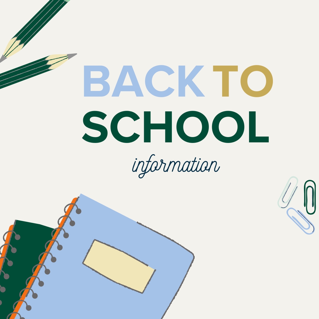 Back to School Information for the 2025-2026 School Year | News Story