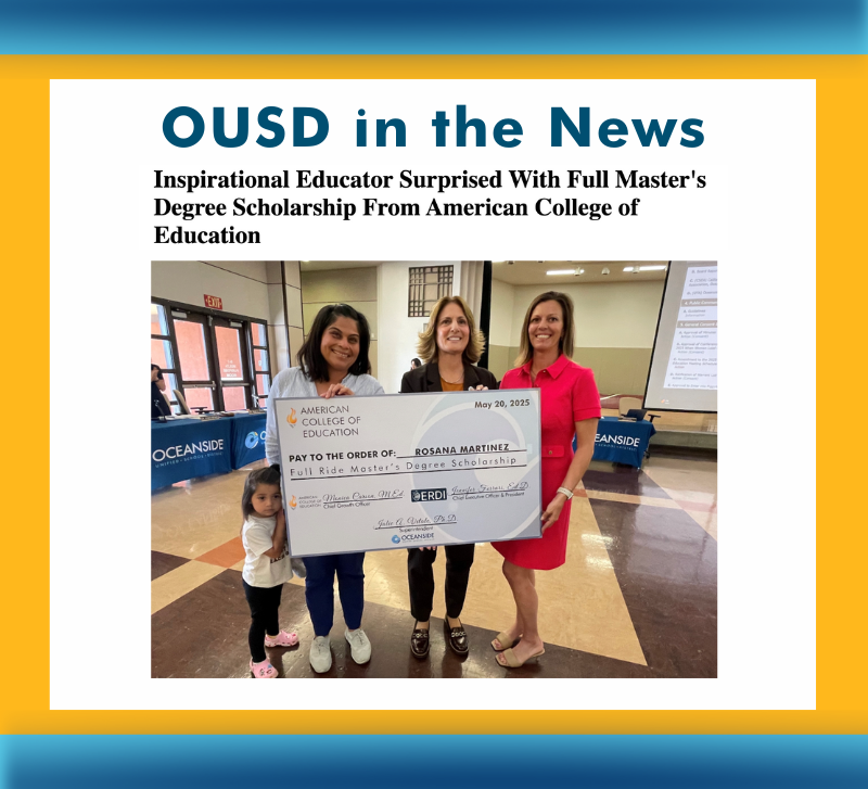 OUSD’s Rosana Martinez Honored with National Leadership Scholarship ...