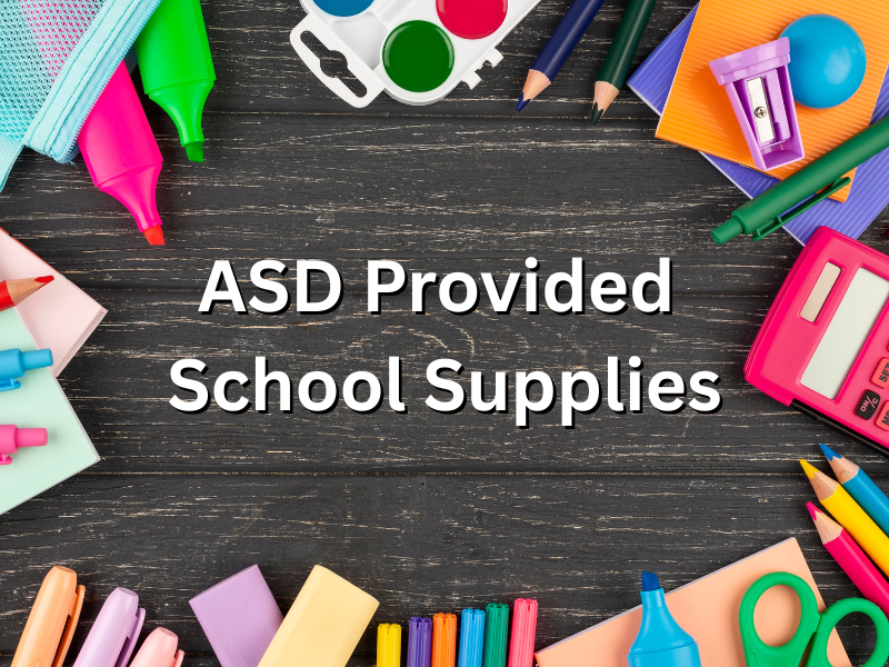 ASD Provided School Supplies for 2025-26 | Posts Details/Default Board ...