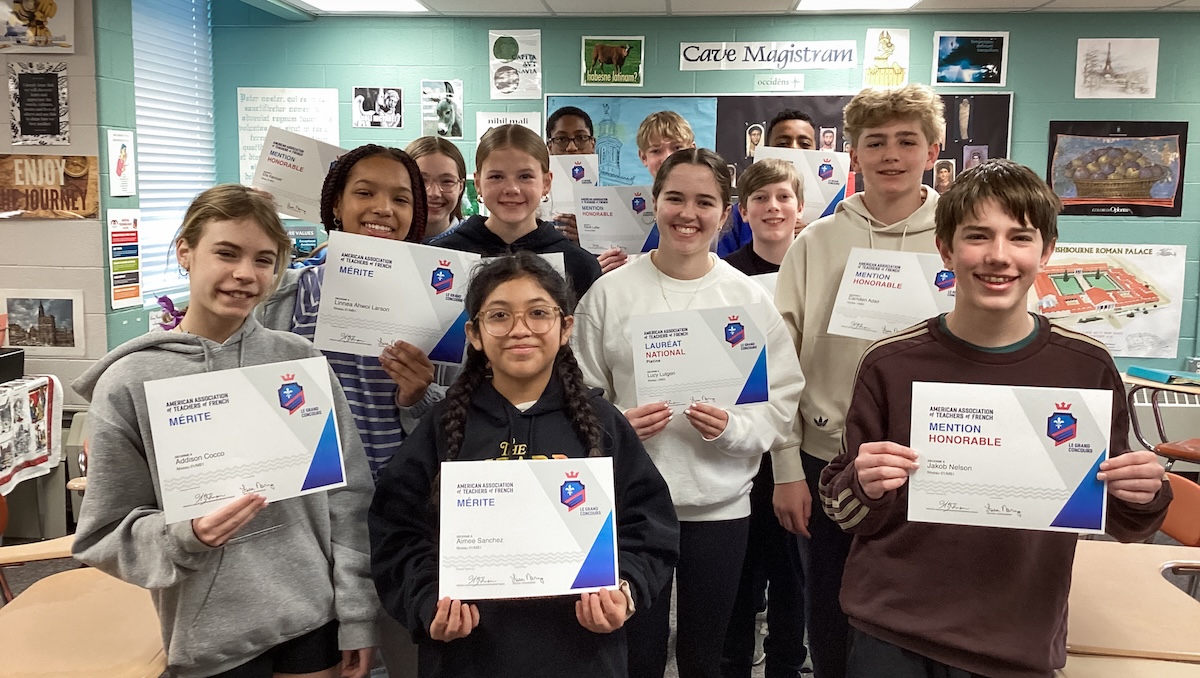 Middle School French Students Earn National Recognition | Blogs ...