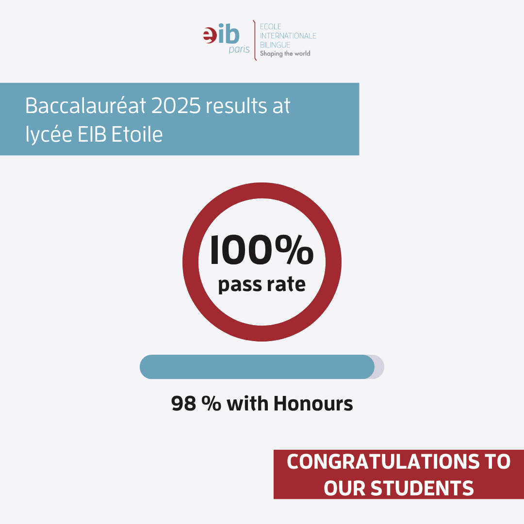 100% success rate, including 98% with honours, in the French ...