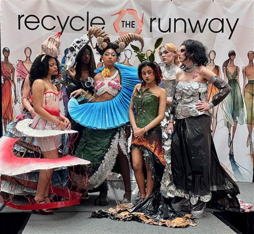 Fashion students recycle and reuse to make clothing for Recycle the ...