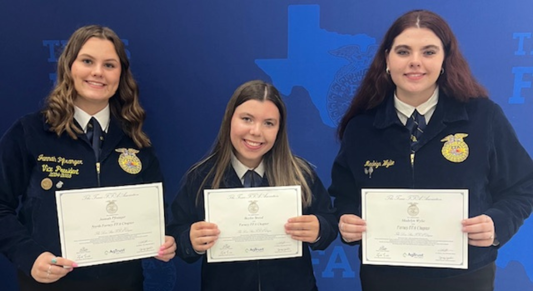 Forney ISD FFA Members Receive Lone Star FFA Degree | News Details