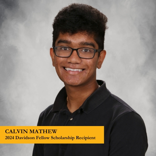 Senior Calvin Mathew Awarded Prestigious STEM Scholarship | Blog Highlights