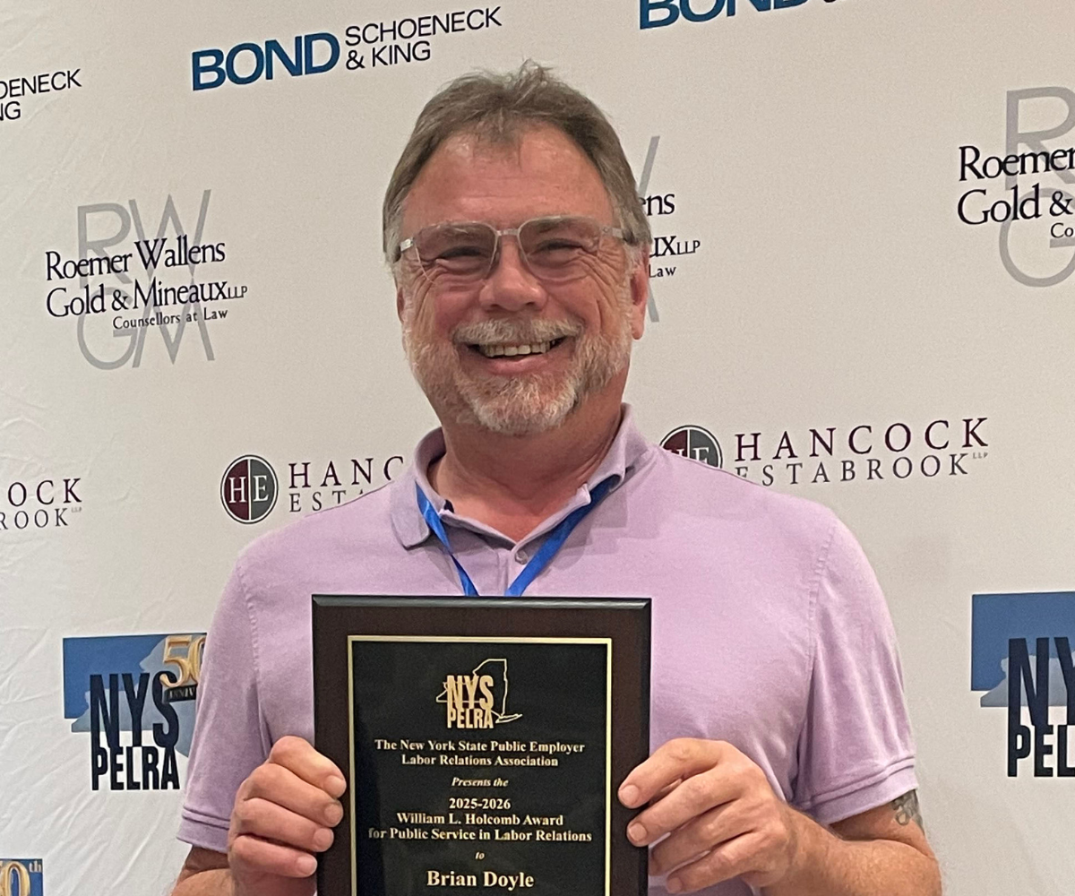 Brian Doyle, Esq. Honored by NYSPELRA | Post Details Page (Erie 1 BOCES)