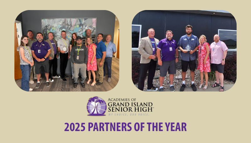 Academies of Grand Island Senior High Announce 2025 Partner Award ...