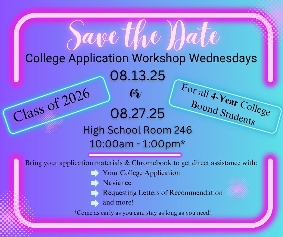 College Application Workshops | Post Details