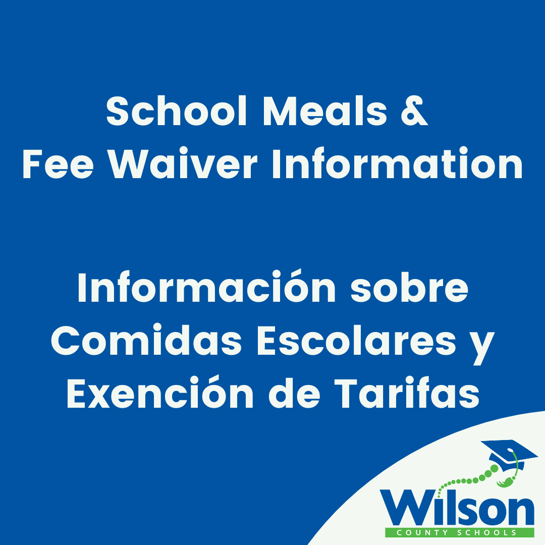 School Meals and Fee Waiver Information | Post Details
