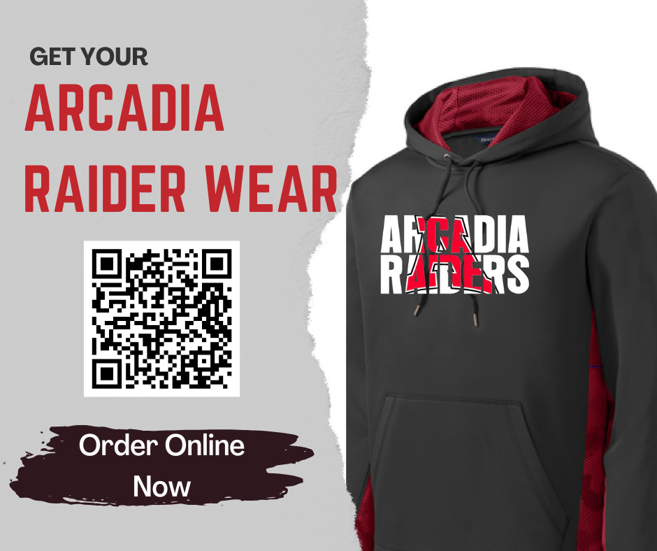 Order your Arcadia Raiderwear! | News