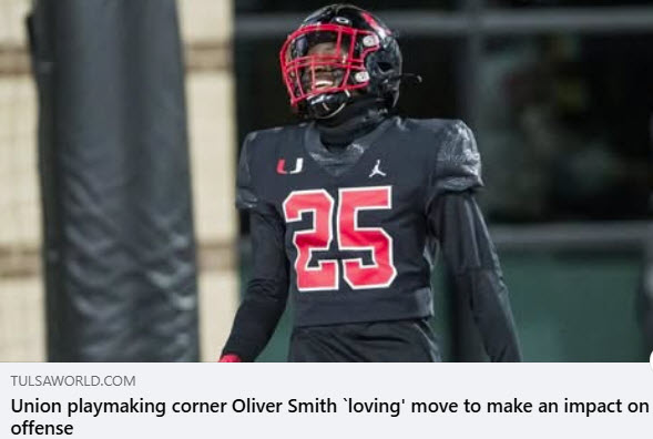 'Tulsa World' Spotlight On Union Football Player Oliver Smith ...