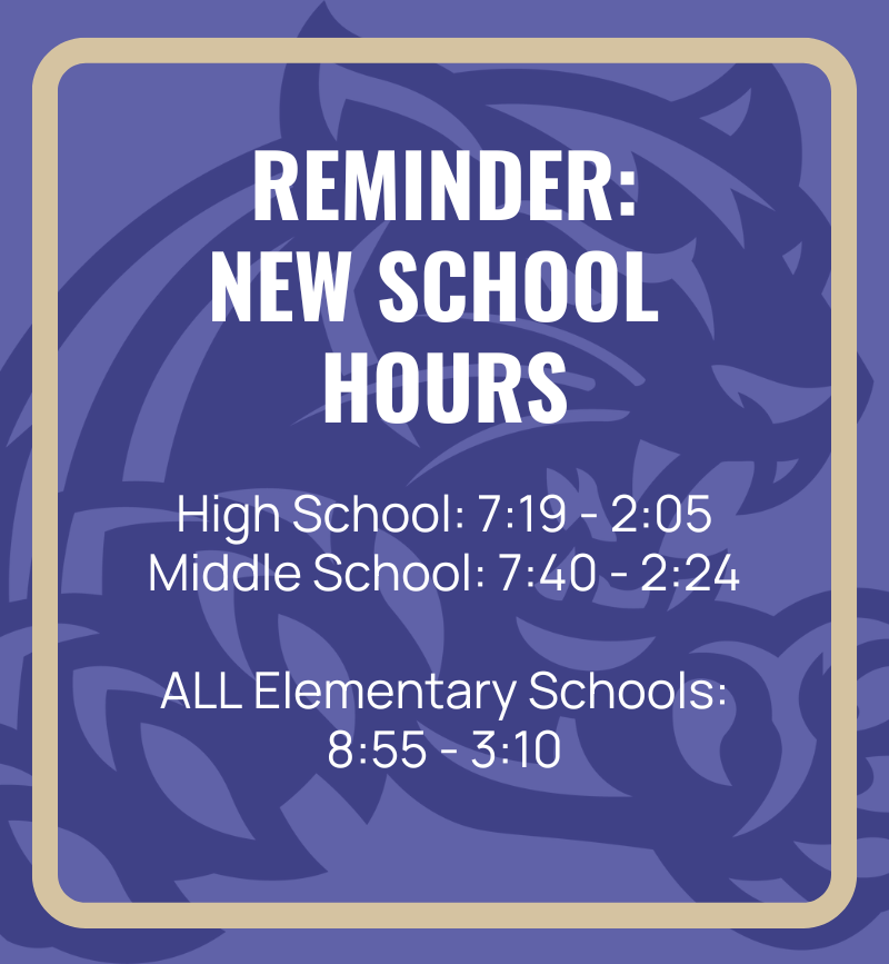 Reminder: New School Hours | Maplemere Posts Details