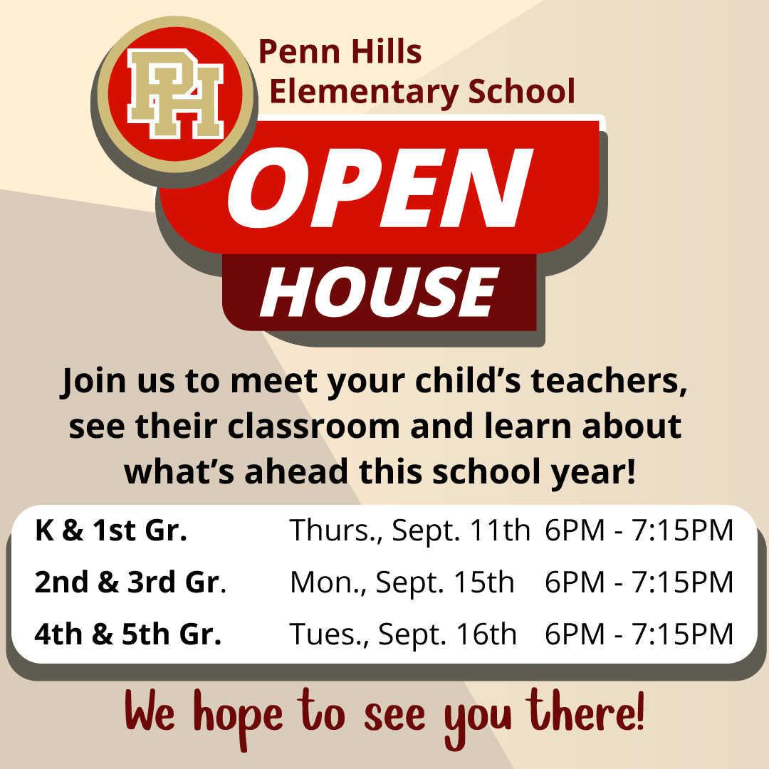 Penn Hills Elementary Open House Dates | News Details