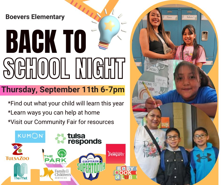 Boevers Back-To-School Night This Thursday, Sept. 11 | Campus Life Details