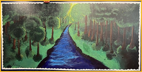 New Firefly Forest mural at Seward school library | News Details