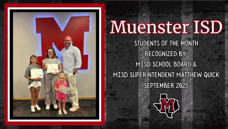 MISD School Board & Superintendent Recognize MISD Students of the Month ...