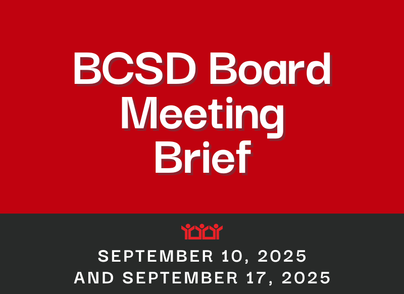 BCSD Board Meeting Brief: September 10 and 17, 2025 | News Article