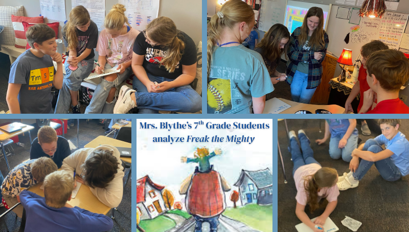 Mrs. Blythe's 7th Grade Students Analyze Freak the Mighty | Post Details