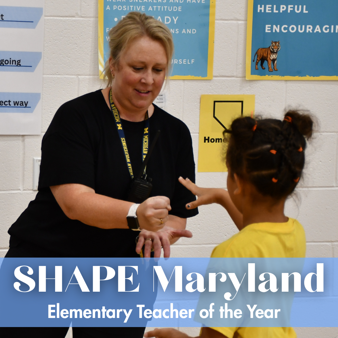 SHAPE Maryland names Martin teacher as 2025 Elementary Teacher of the ...