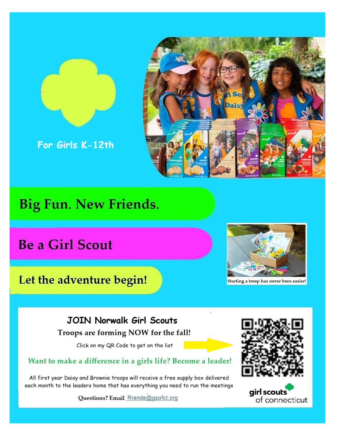 Join Norwalk Girl Scouts! | NPS Flyers