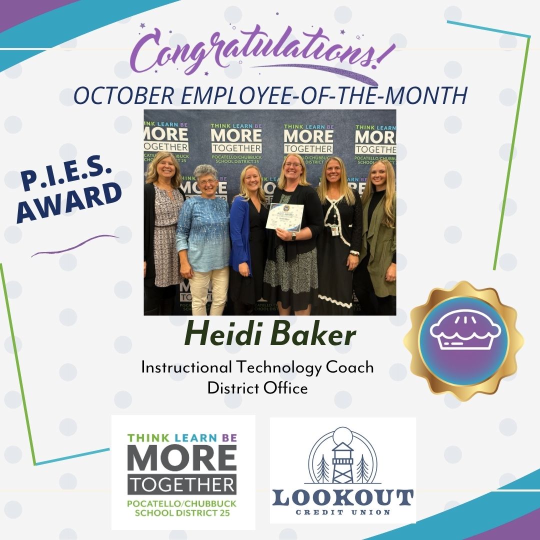 Instructional Technology Coach October 2025 Employee of the Month, P.I ...