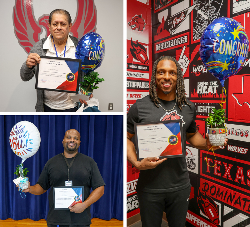 PfISD Celebrates October Employees of the Month | News Details
