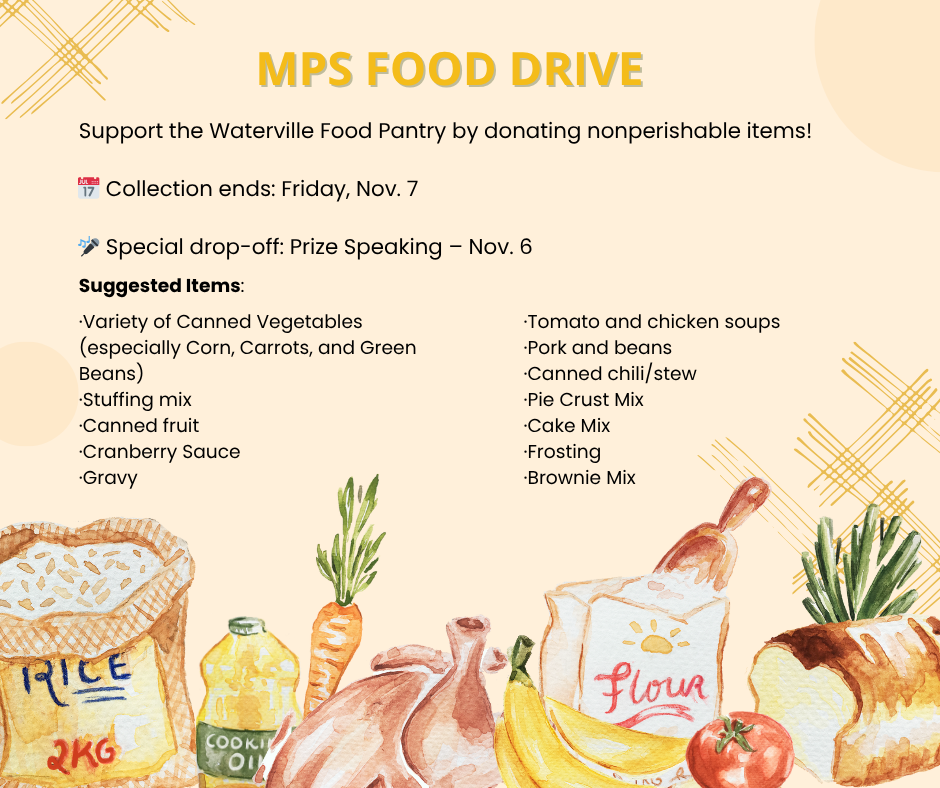 Thanksgiving Food Drive for Waterville Pantry | News Details