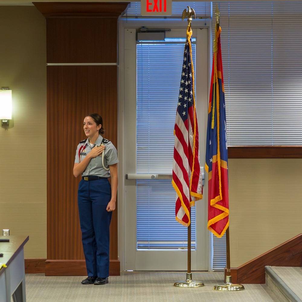 Cadet Lieutenant Colonel Marlee Tucker Leads Pledge of Allegiance ...
