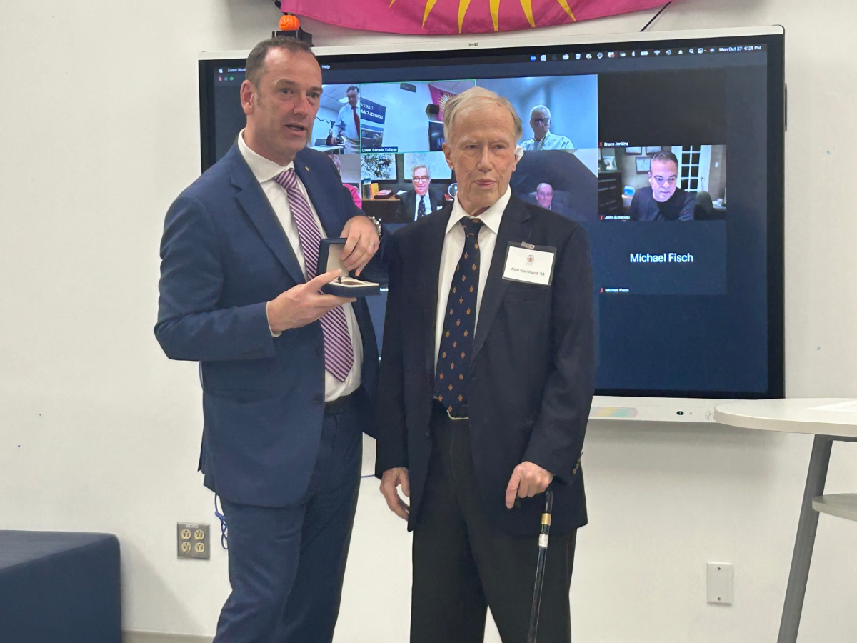 Paul Marchand '58 receives the Non Nobis Solum Medal | News Detail