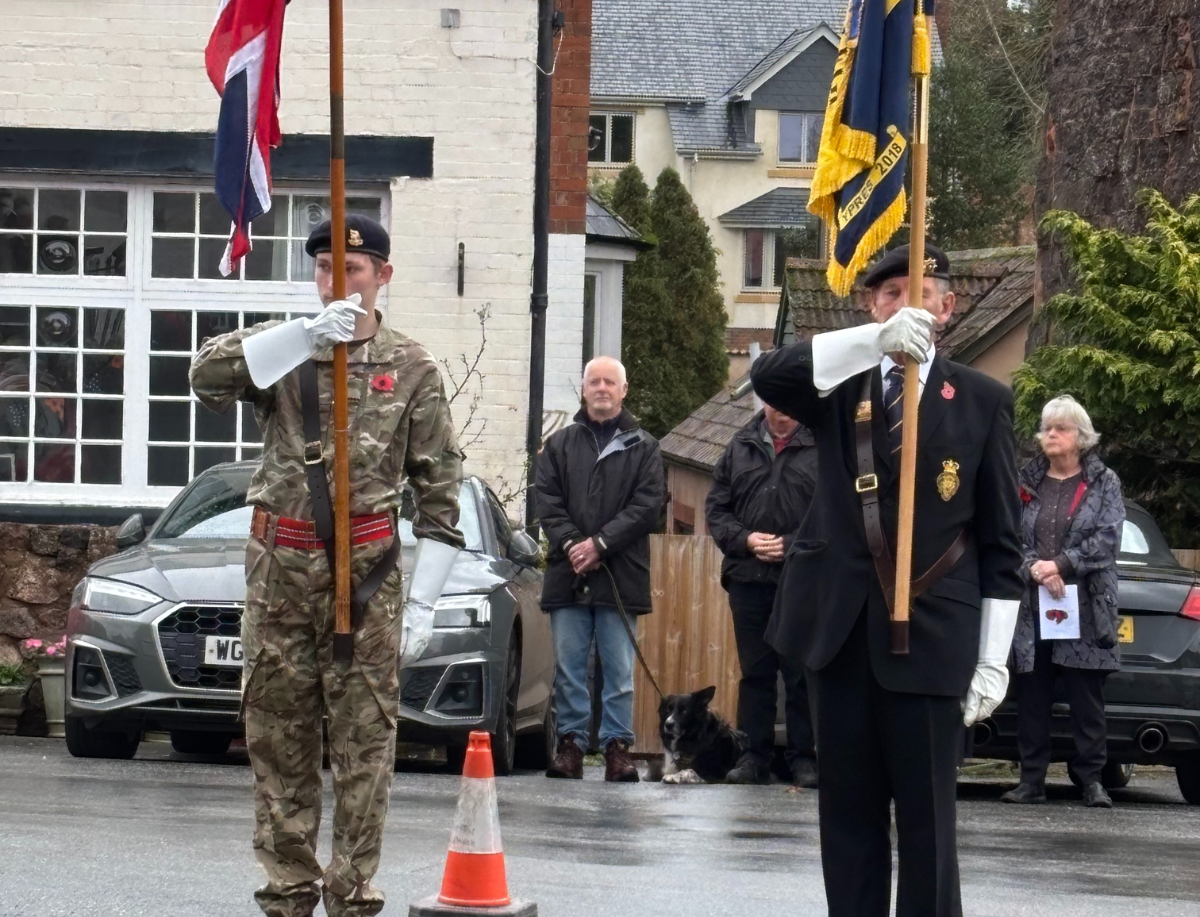 Gabriel Represents Thorverton Royal British Legion At Remembrance ...