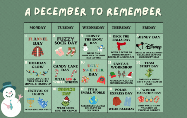 December to Remember Calendar | Details