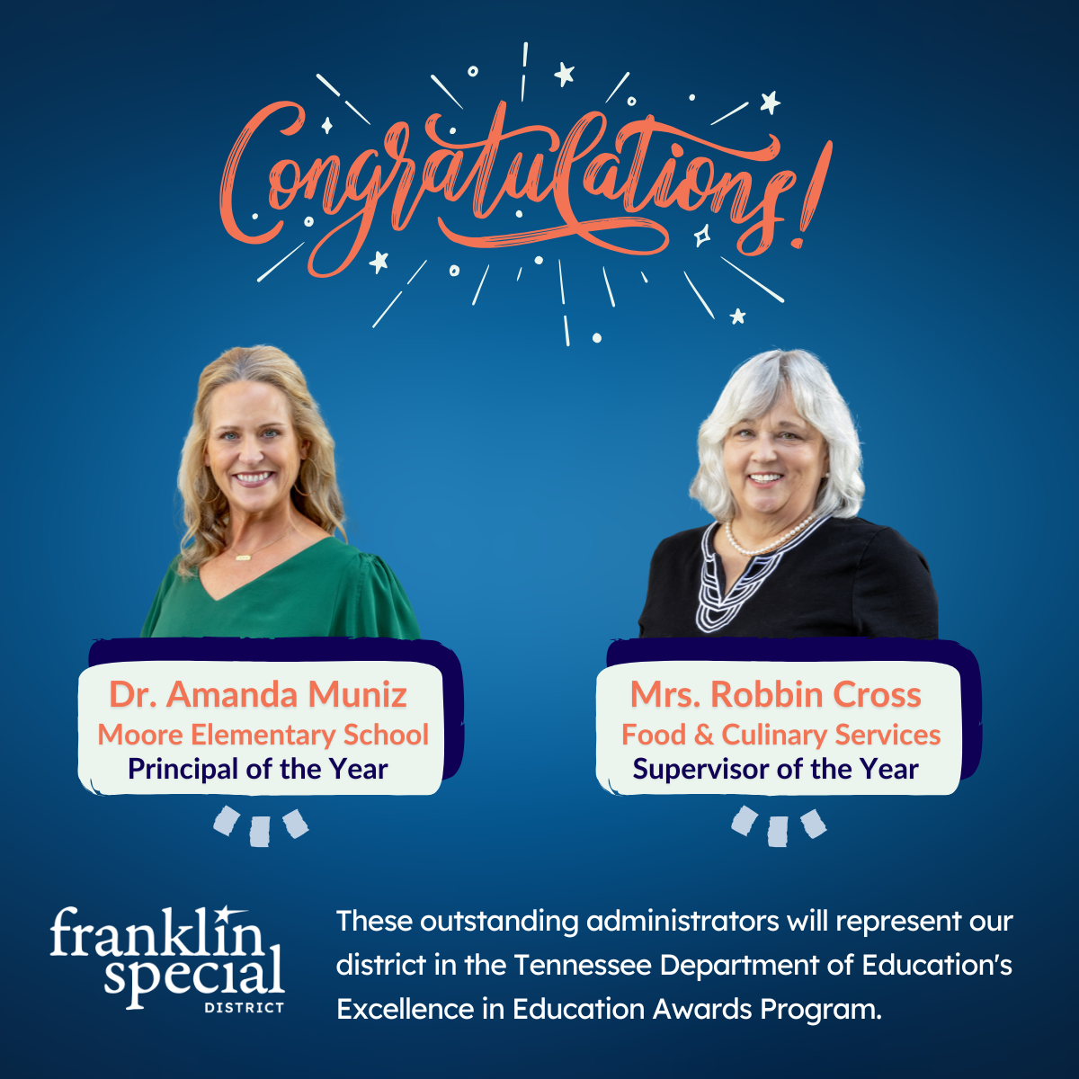 FSD Announces Principal and Supervisor of the Year | Default Post Page