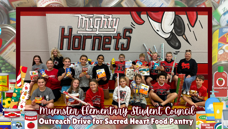 Elementary Student Council Outreach Food Drive for Sacred Heart Food ...