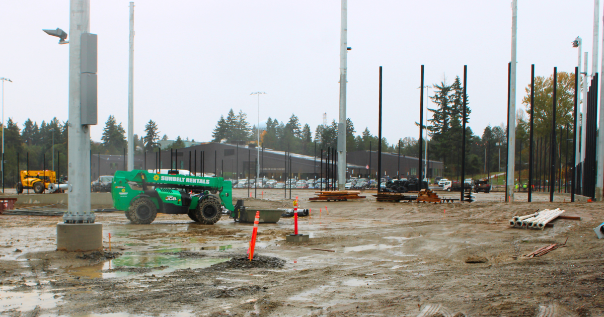 Baseball and Softball Fields in Progress at Evergreen | District New ...
