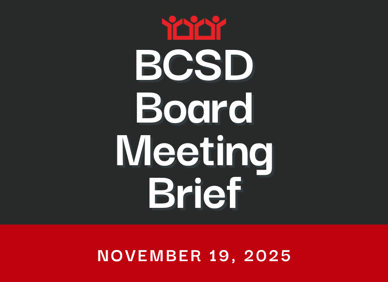BCSD Board Meeting Brief – November 19 | News Article