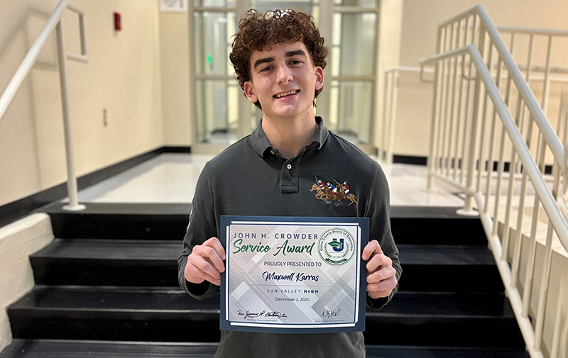 Maxwell Karras receives the John H. Crowder Service Award | Posts ...