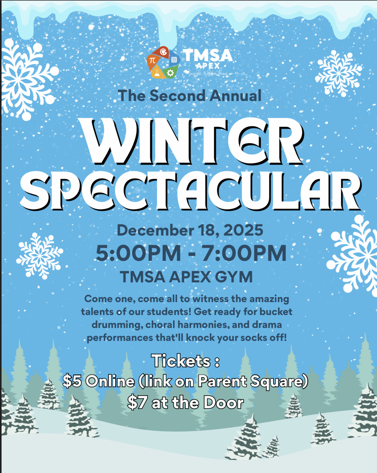 Join Us for TMSA Apex’s Second Annual Winter Spectacular – December 18 ...
