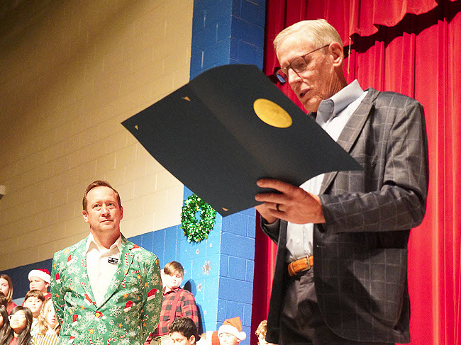 State Sen. David Rader Presents Darnaby Elementary With Citiation For ...