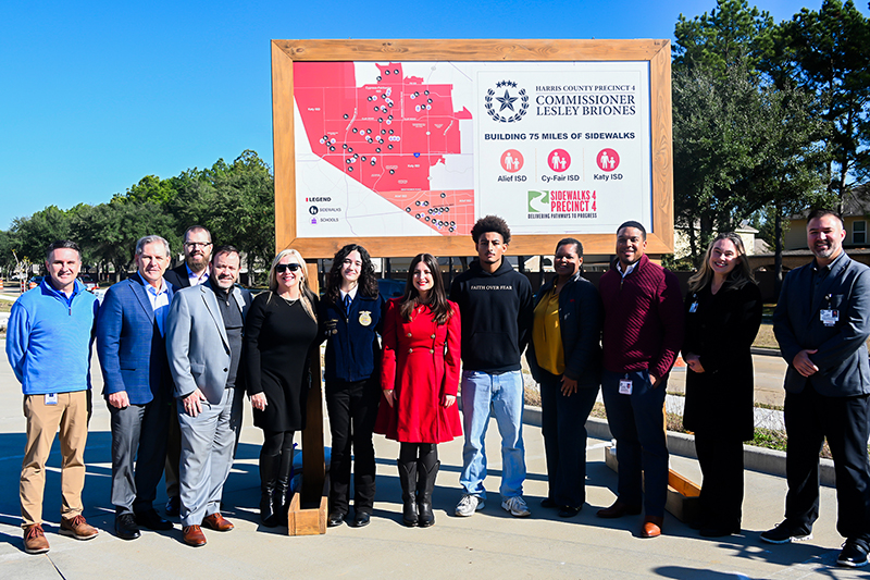 Harris County Precinct 4 adds four miles of new sidewalks connecting ...