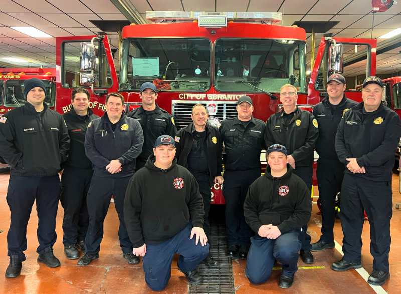 WAHS Juniors Shadow Firefighters at Scranton Fire Department ...