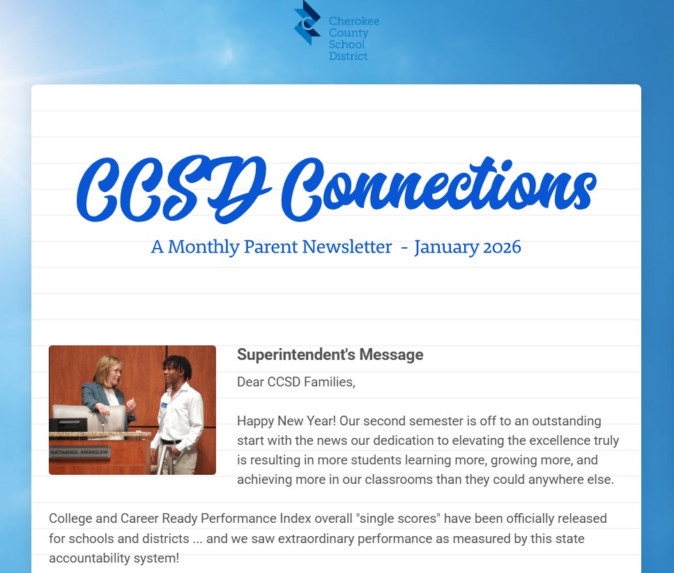 CCSD Connections Newsletter Now Online for January | Post Detail