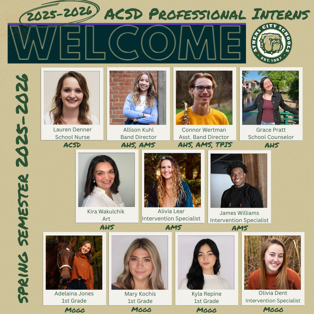 Welcome Spring Semester 2026 Professional Interns to ACSD! | Post Detail
